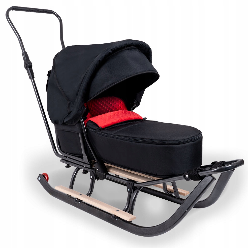 Metalinės daugiafunkcinės rogės su lopšiu - KidsPlay